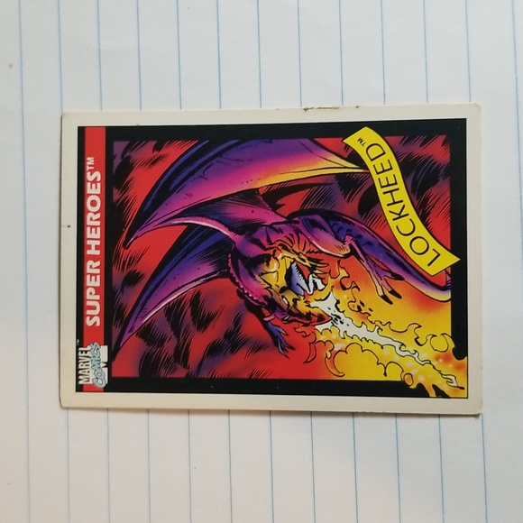 Marvel | Other | Marvel Comic Trading Card Lockheed 27 | Poshmark